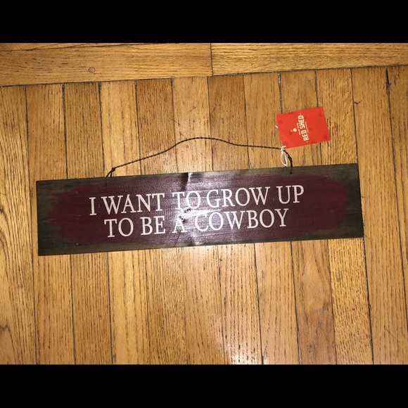 Wall Decor | Red Shed Sign | Poshmark